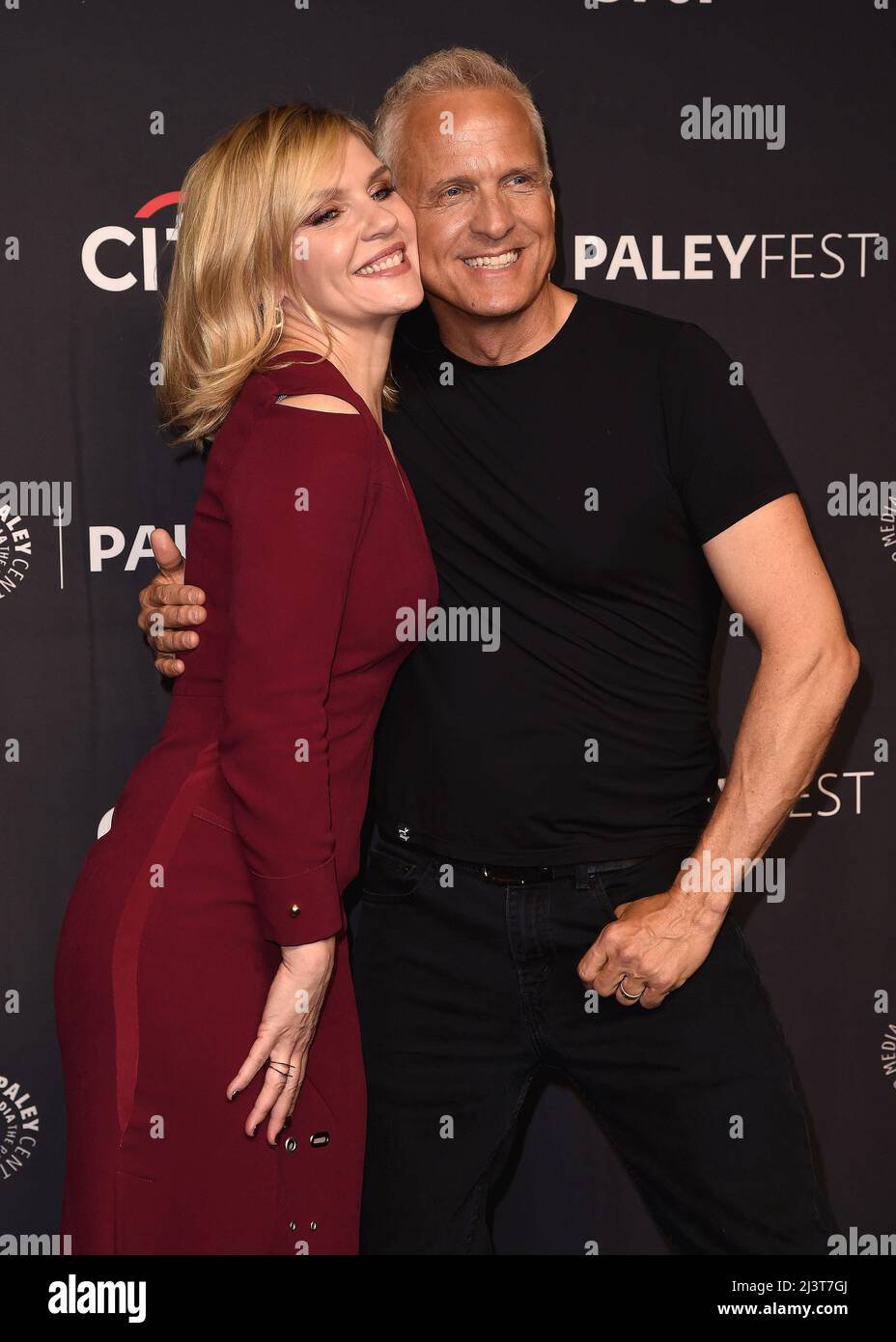 Los Angeles, USA. 09th Apr, 2022. Rhea Seehorn and Patrick Fabian ...