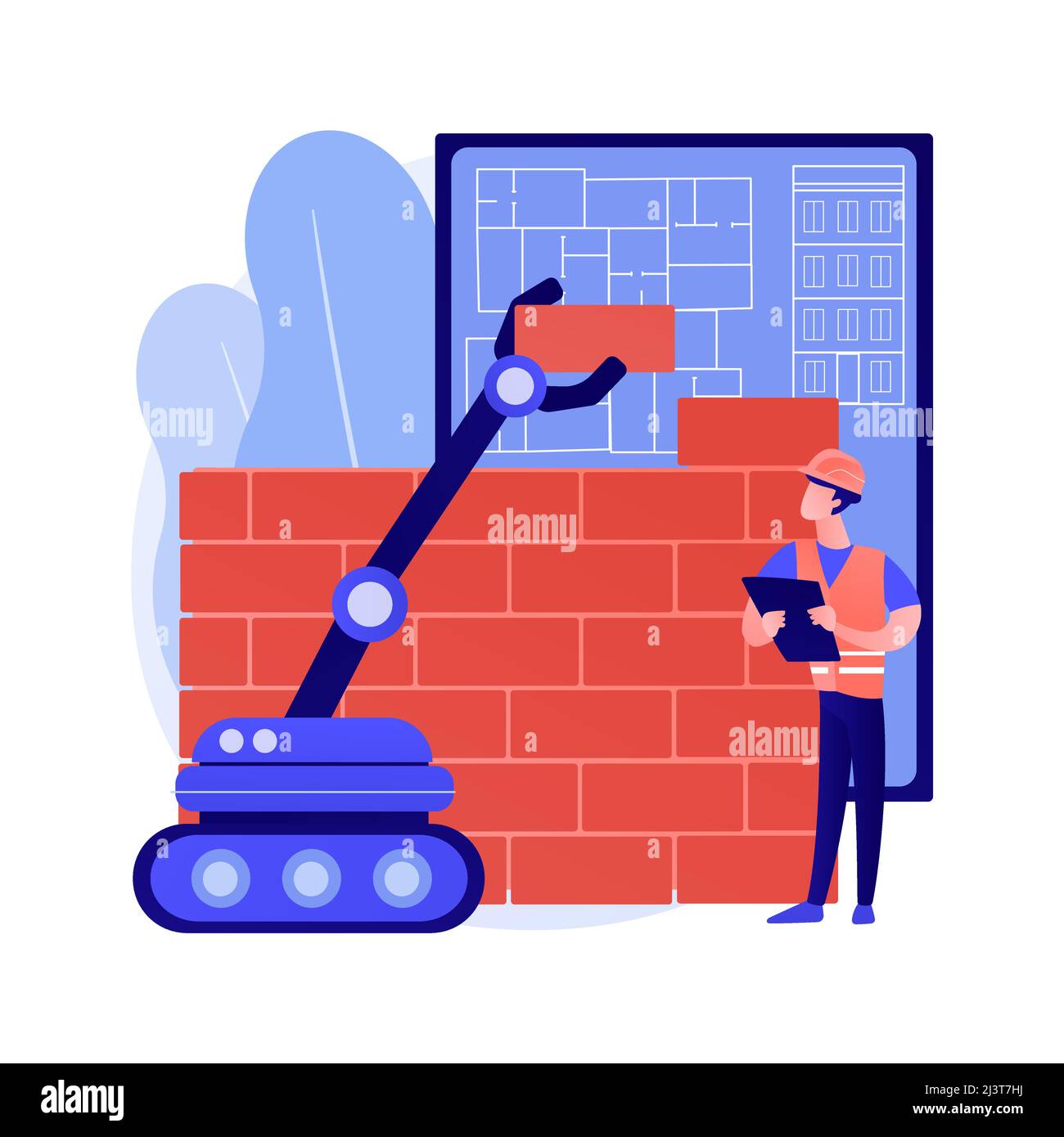 Robotics construction abstract concept vector illustration. Robotics ...