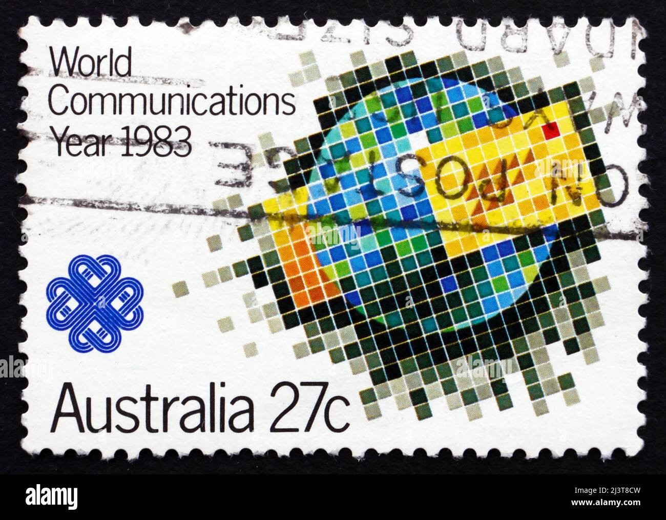 AUSTRALIA - CIRCA 1983: a stamp printed in the Australia shows World ...