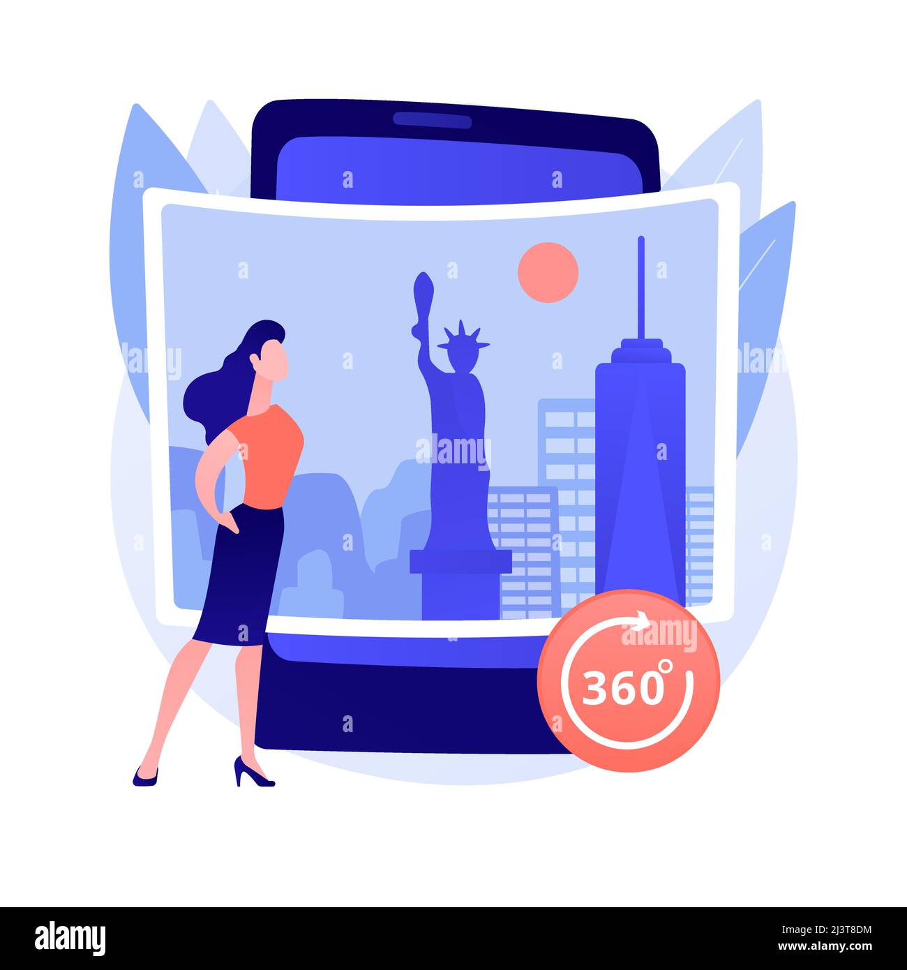 Virtual tour abstract concept vector illustration. Web 3d tours, 360 ...
