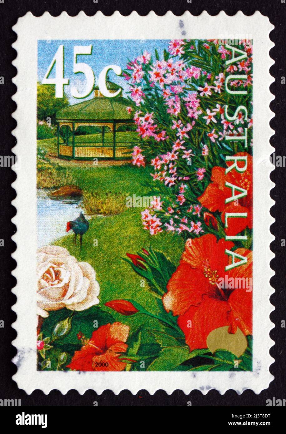 AUSTRALIA - CIRCA 2000: a stamp printed in the Australia shows Garden ...