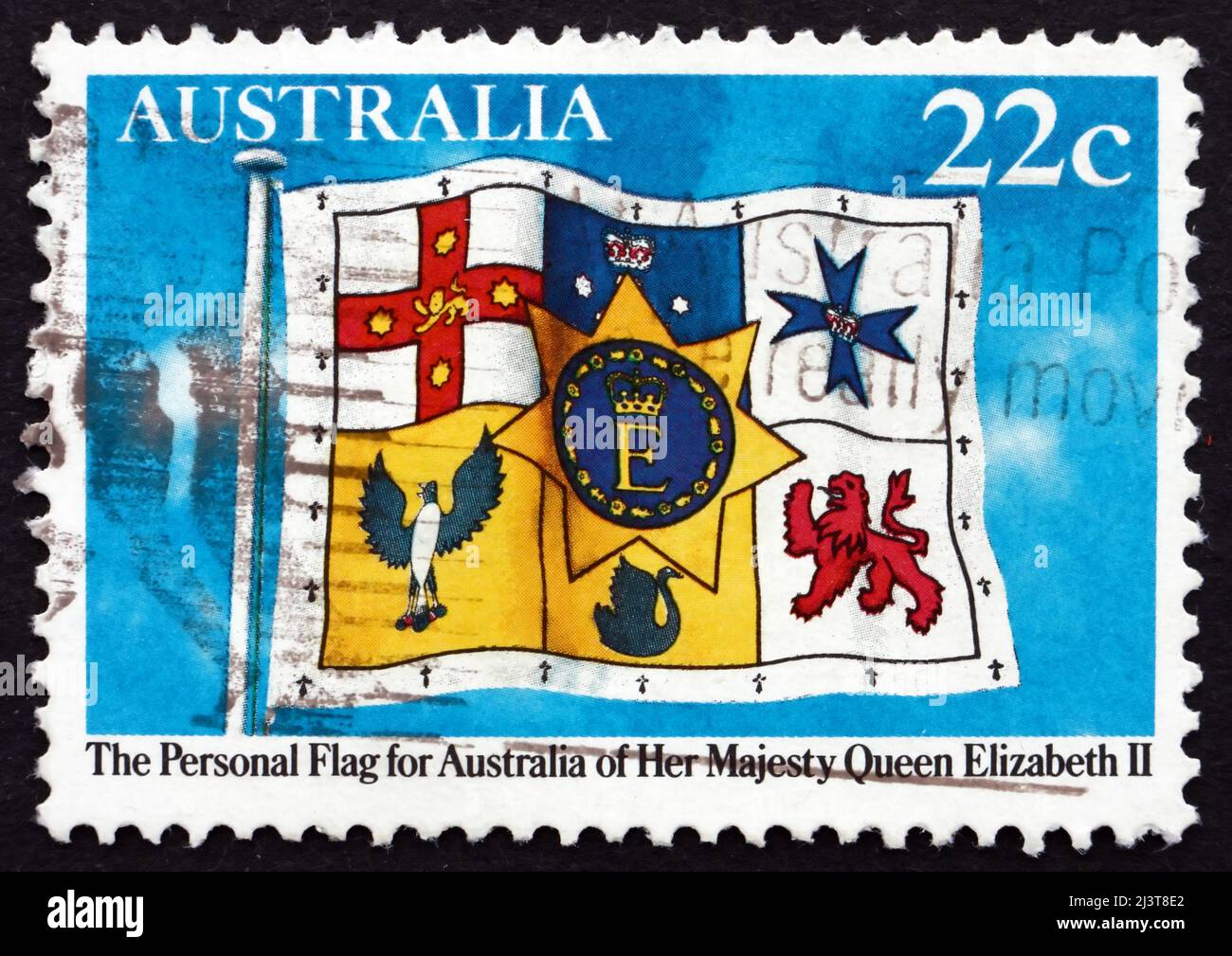 AUSTRALIA - CIRCA 1981: a stamp printed in the Australia shows Queen ...