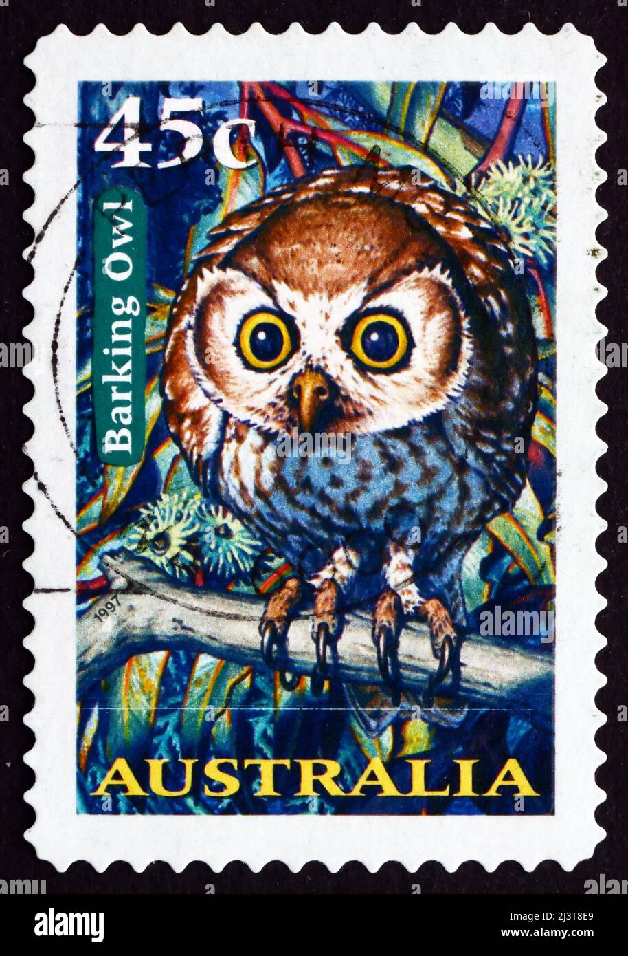 AUSTRALIA - CIRCA 1997: a stamp printed in the Australia shows Barking ...