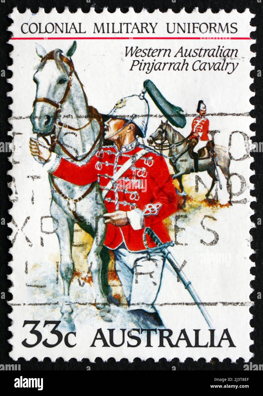 AUSTRALIA - CIRCA 1985: a stamp printed in the Australia shows Western ...