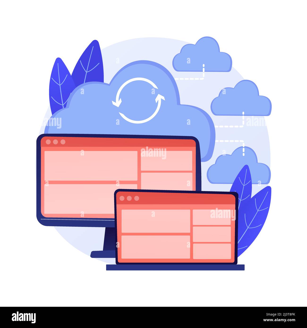 Cloud connection abstract concept vector illustration. Connectivity ... Cloud connection abstract concept vector illustration. Connectivity ...