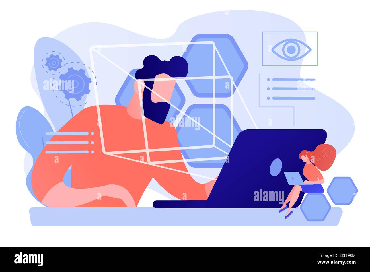 Eye movement tracker Stock Vector Images - Alamy