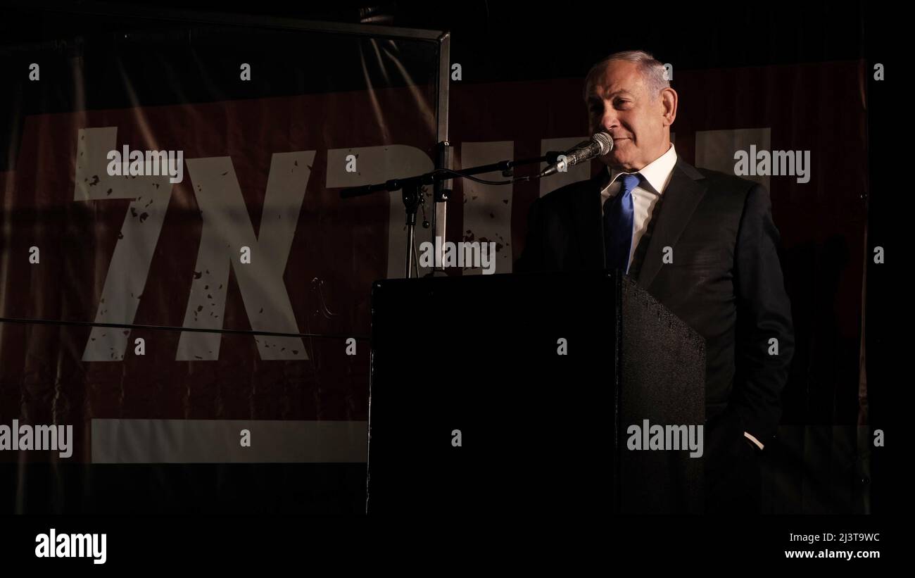 Former Israeli Prime Minister and current leader of the opposition ...