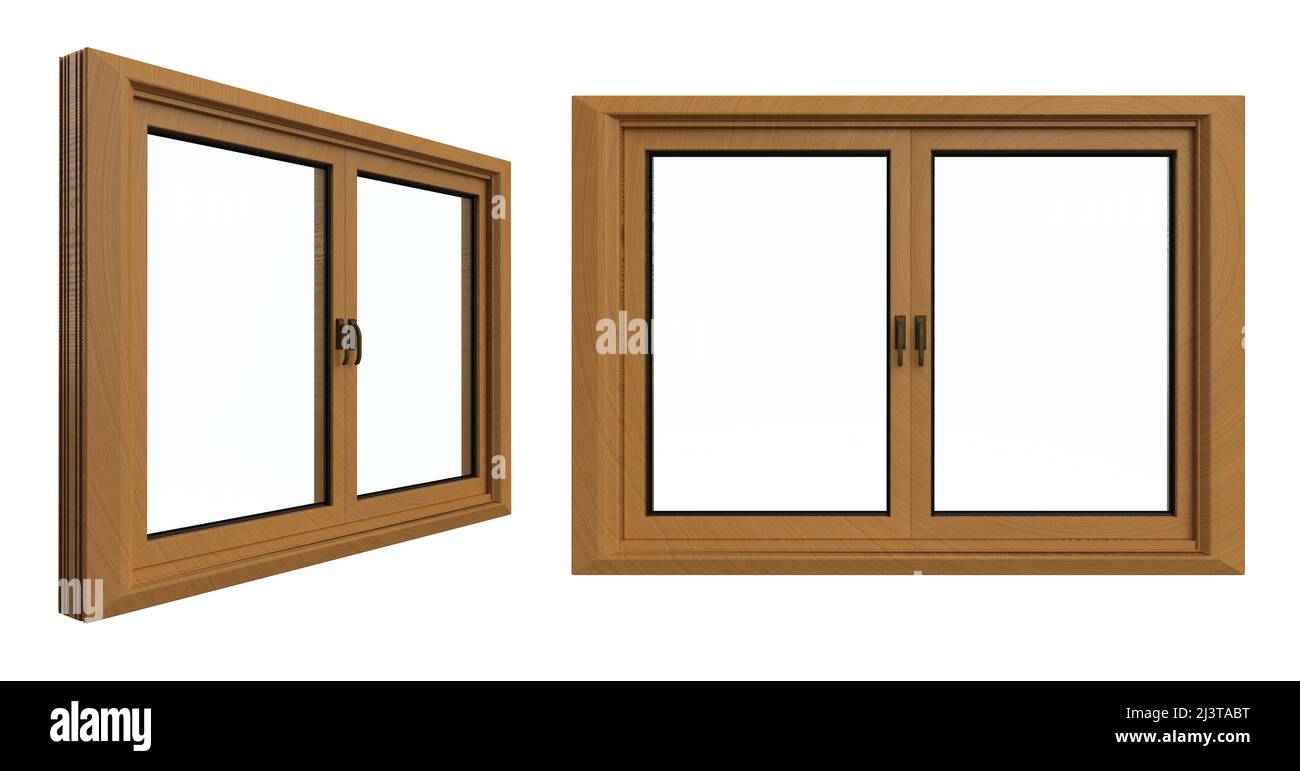 Brown upvc window hi-res stock photography and images - Alamy