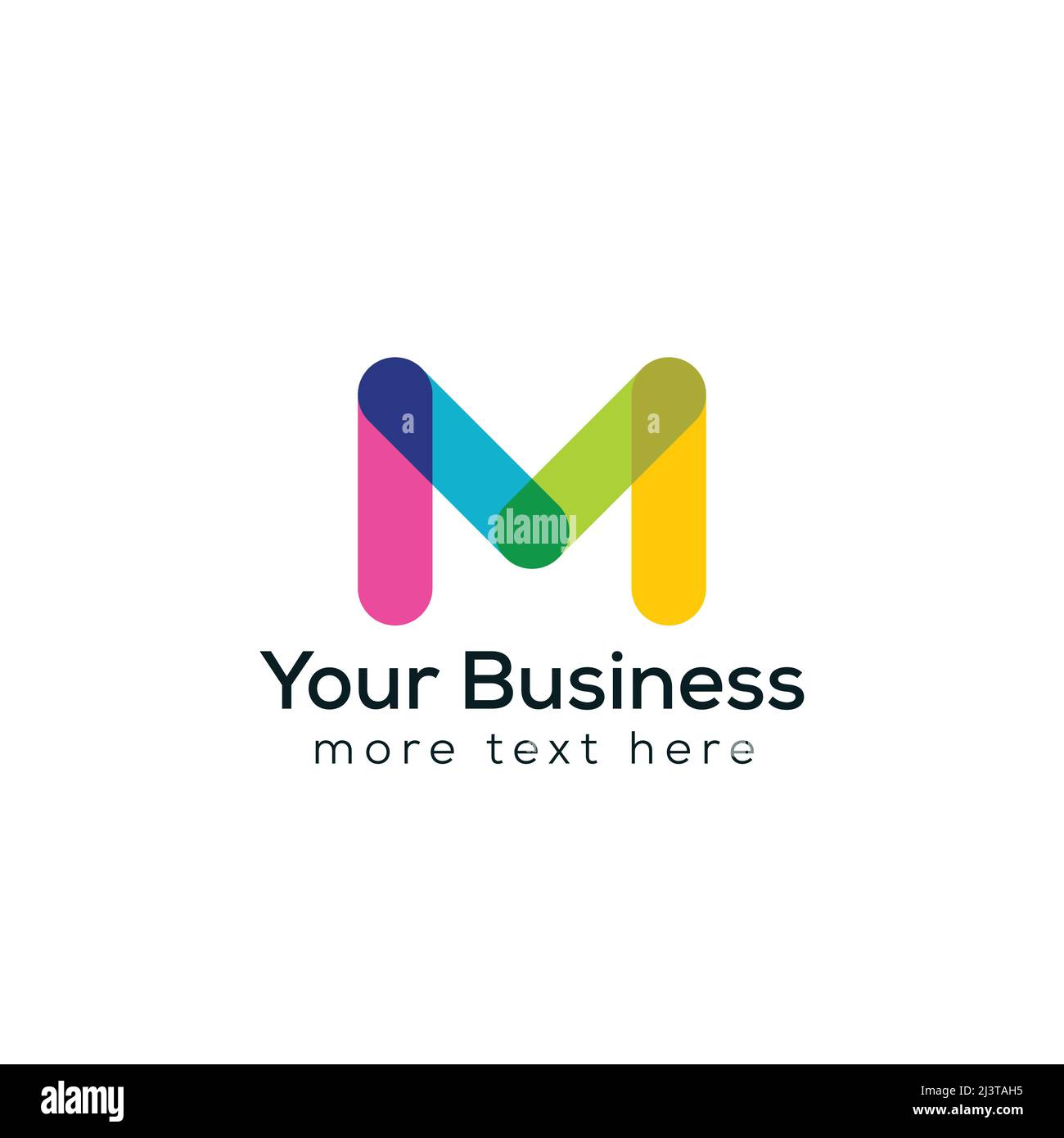 Colorful M Letter Company logo Design Stock Vector Image & Art - Alamy