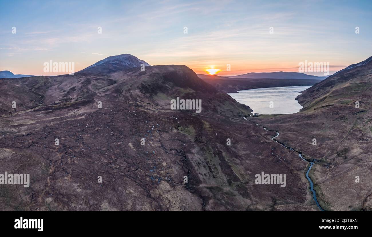 Aerial view of Lough Altan in County Donegal, Ireland Stock Photo - Alamy