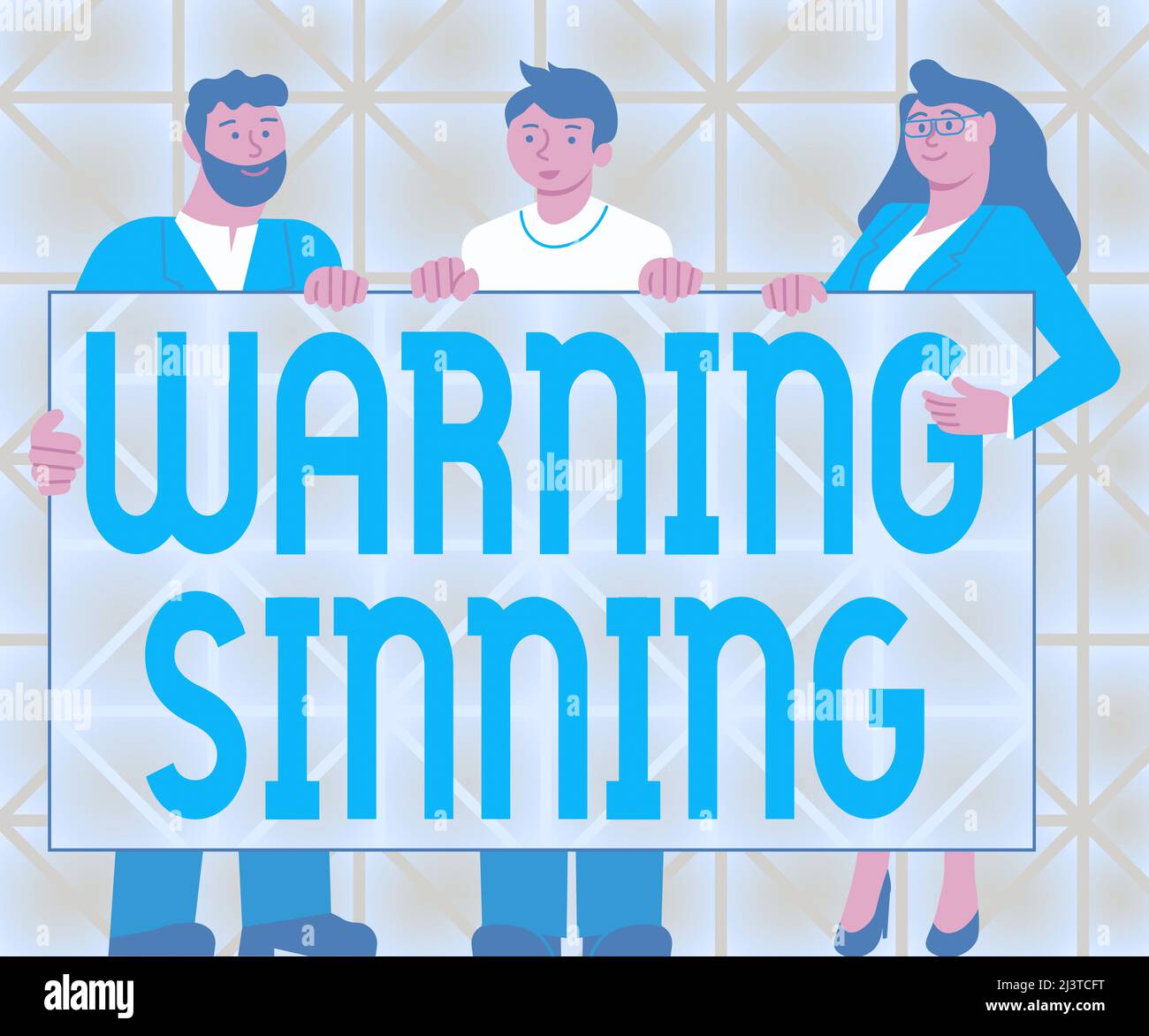Inspiration showing sign Warning Sinning. Internet Concept Warning ...