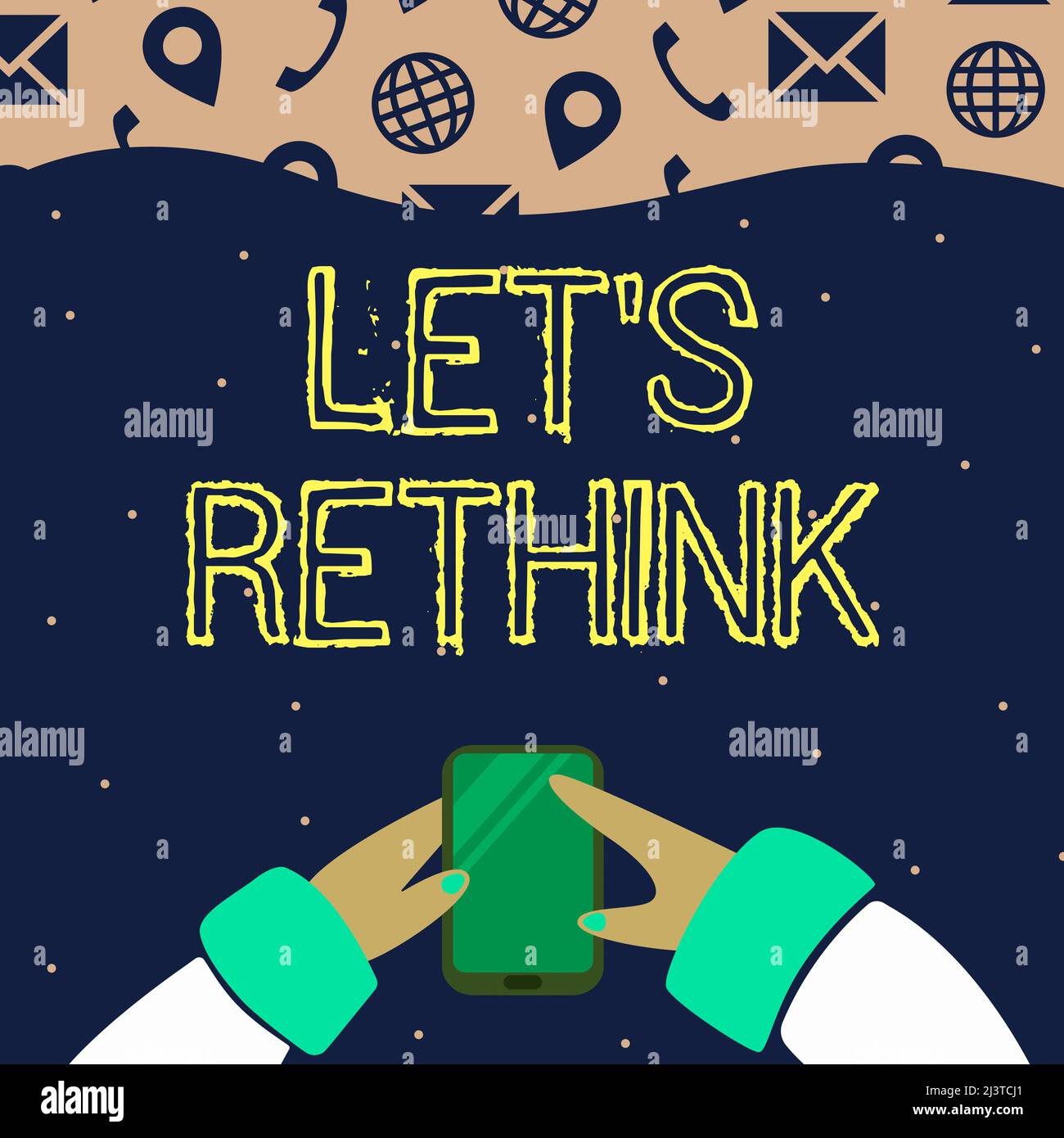 Inspiration showing sign Let S Rethink. Word for an Afterthought To ...