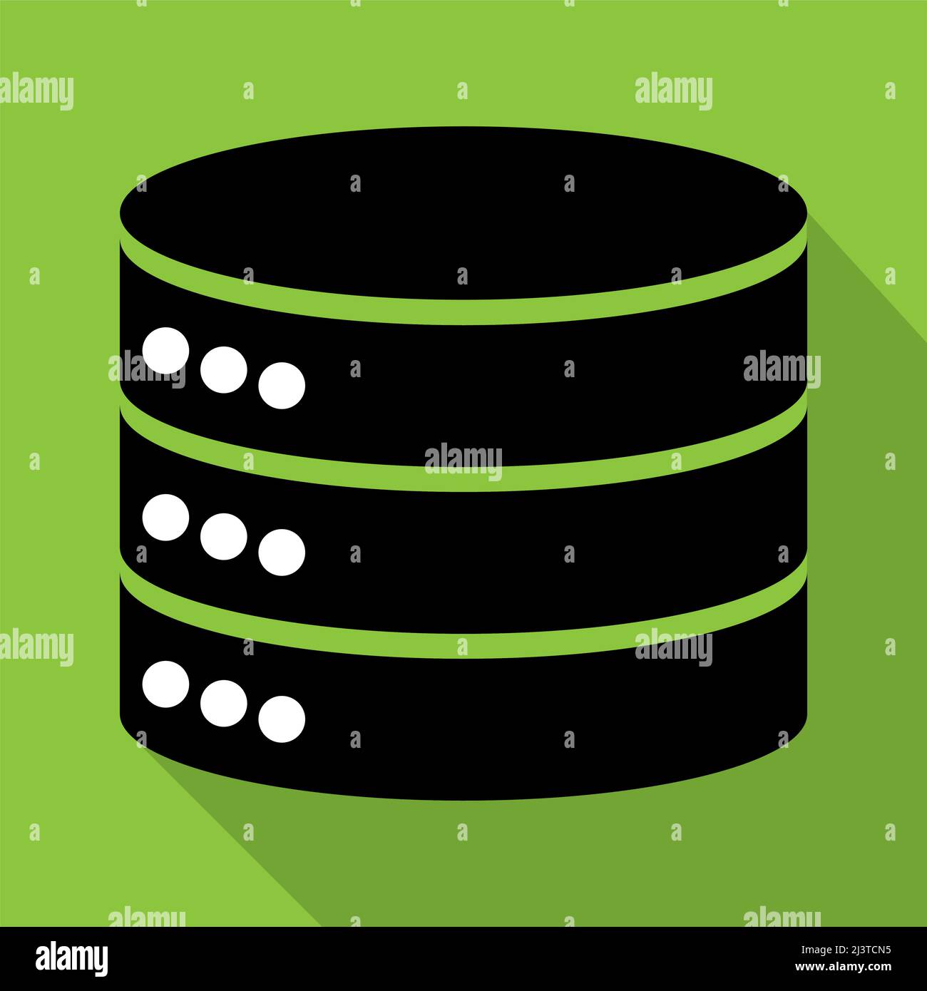 Database Storage Icon With Shadow Internet Network Server Cloud Data Symbol Connection System 7789