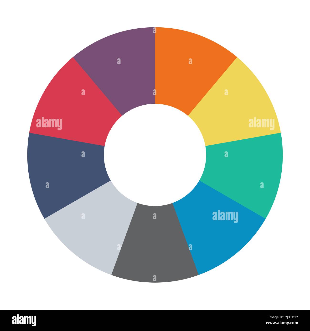 Infographic pie chart. Cycle presentation diagram 9 section. Vector ...