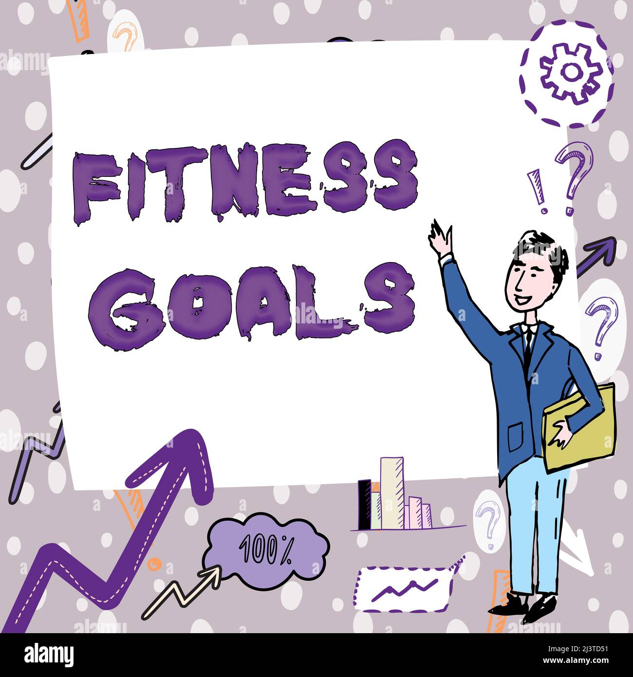 Hand writing sign Fitness Goals. Word Written on Loose fat Build muscle ...