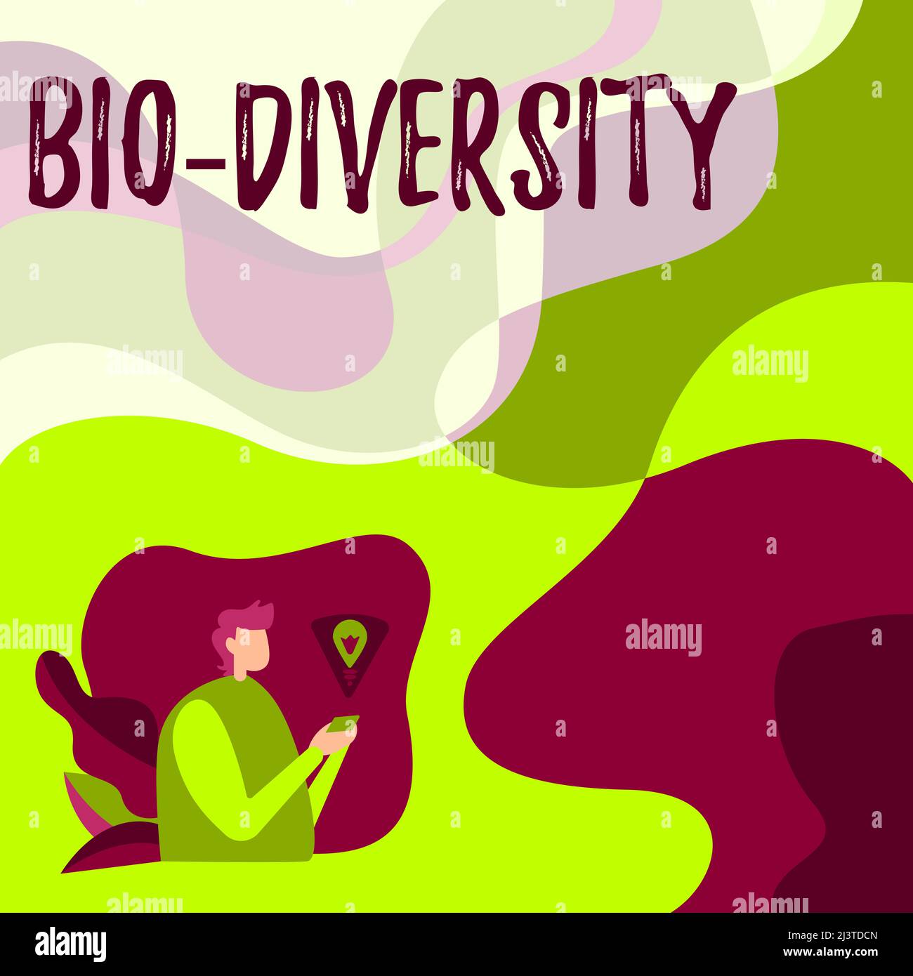 Handwriting text Bio Diversity. Word Written on Variety of Life ...