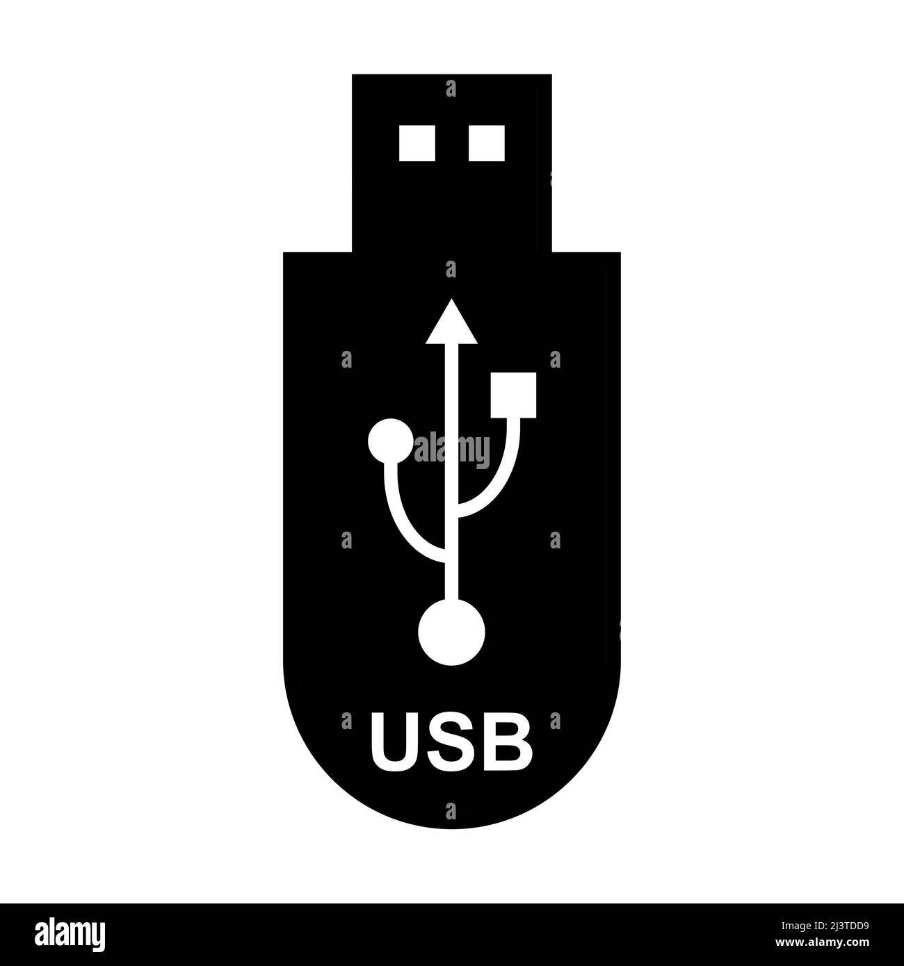 USB icon technology, connect device sign, electronic portable symbol ...