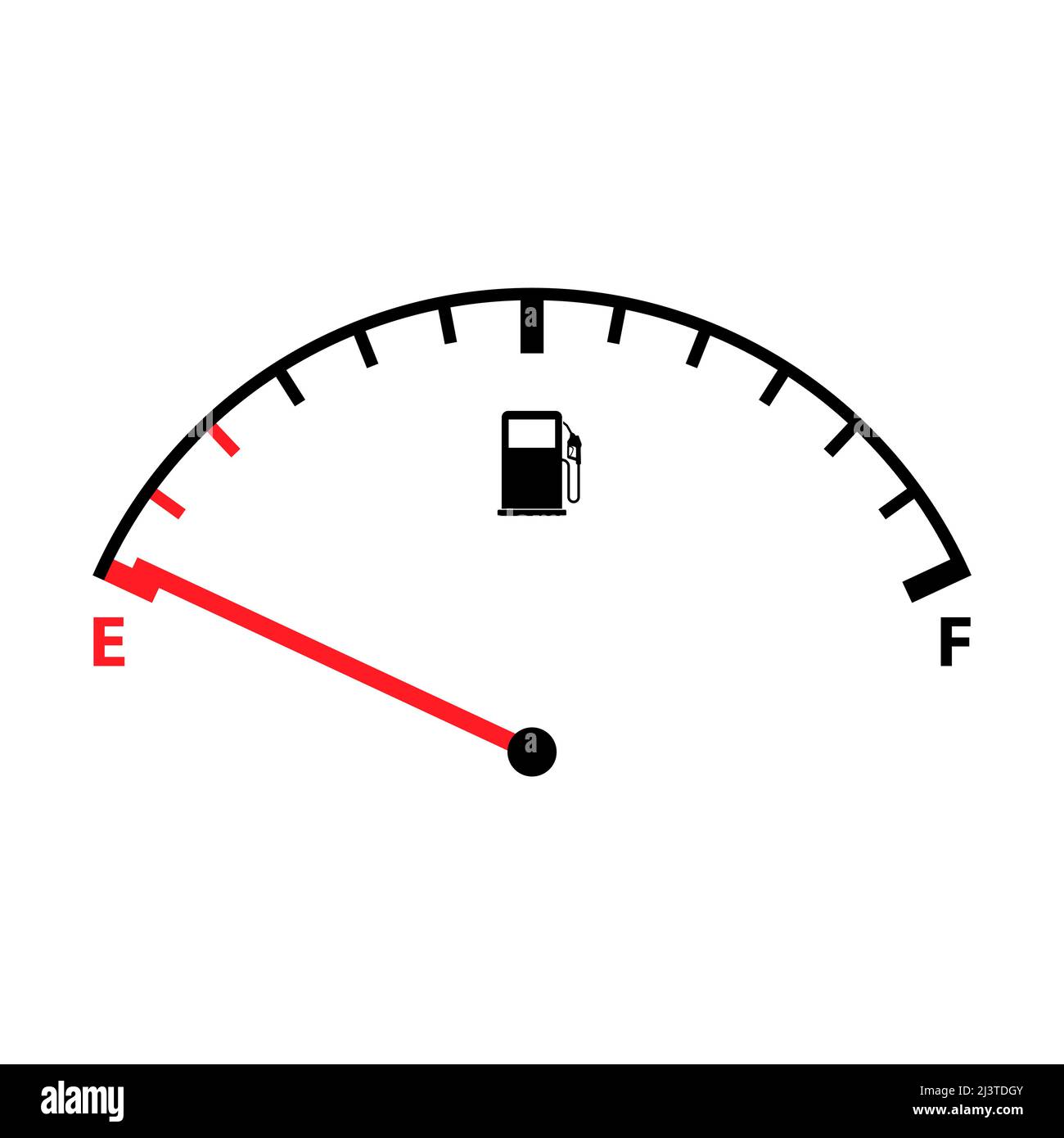 Fuel car indicator icon, gauge petrol automobile meter symbol, control ...