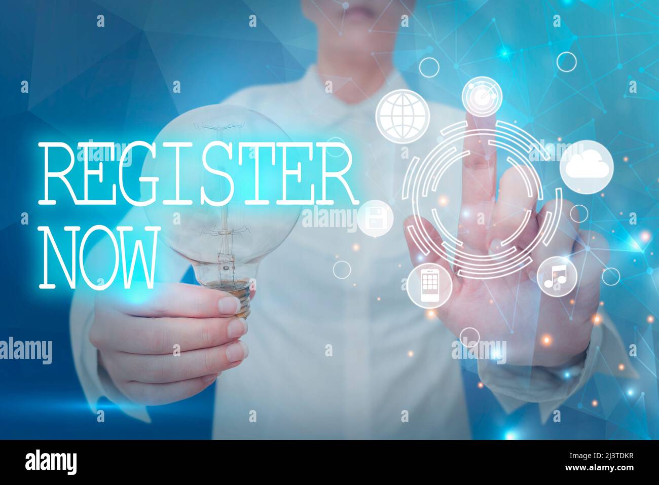 Text sign showing Register Now. Business approach Name in an Official ...