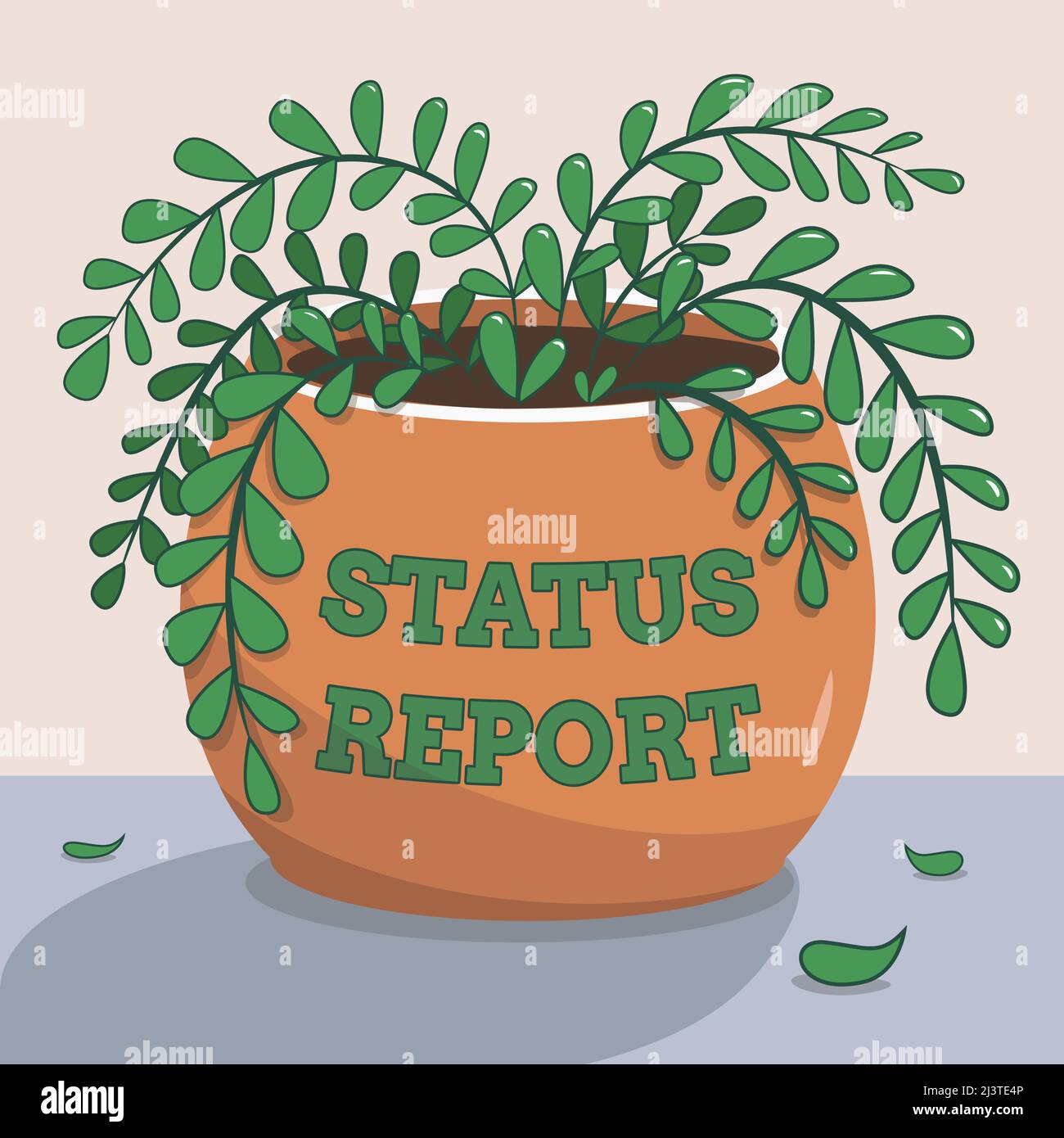 Text showing inspiration Status Report. Business idea Update Summary of ...