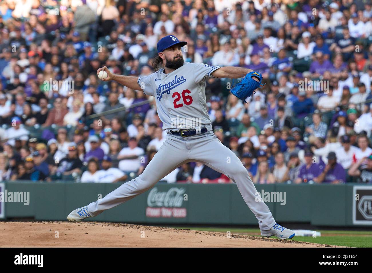 April 9 2022: Los Angeles pitcher Tony Gonsolin (26) during the game ...