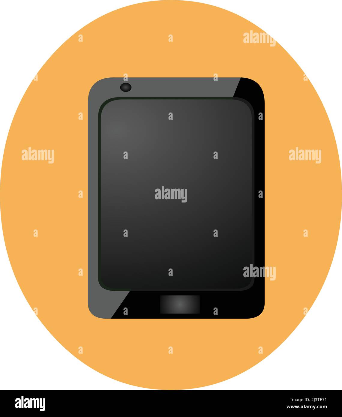 Black man tablet business Stock Vector Images - Alamy