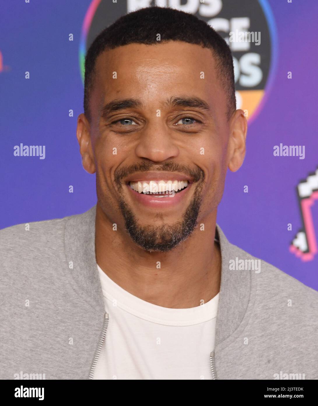 Michael Ealy arrives at the 2022 Nickelodeon Kid's Choice Awards held ...