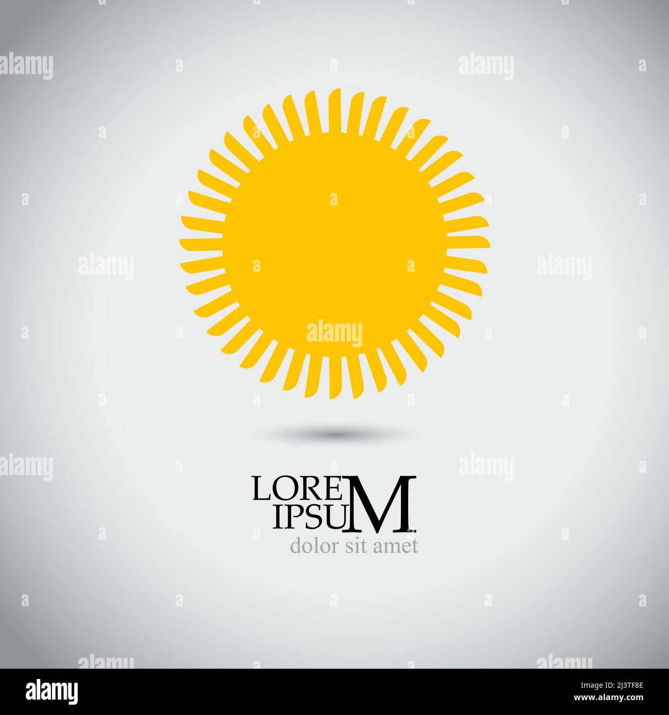 Simple sun. Flat design. Vector illustration Stock Vector Image & Art ...
