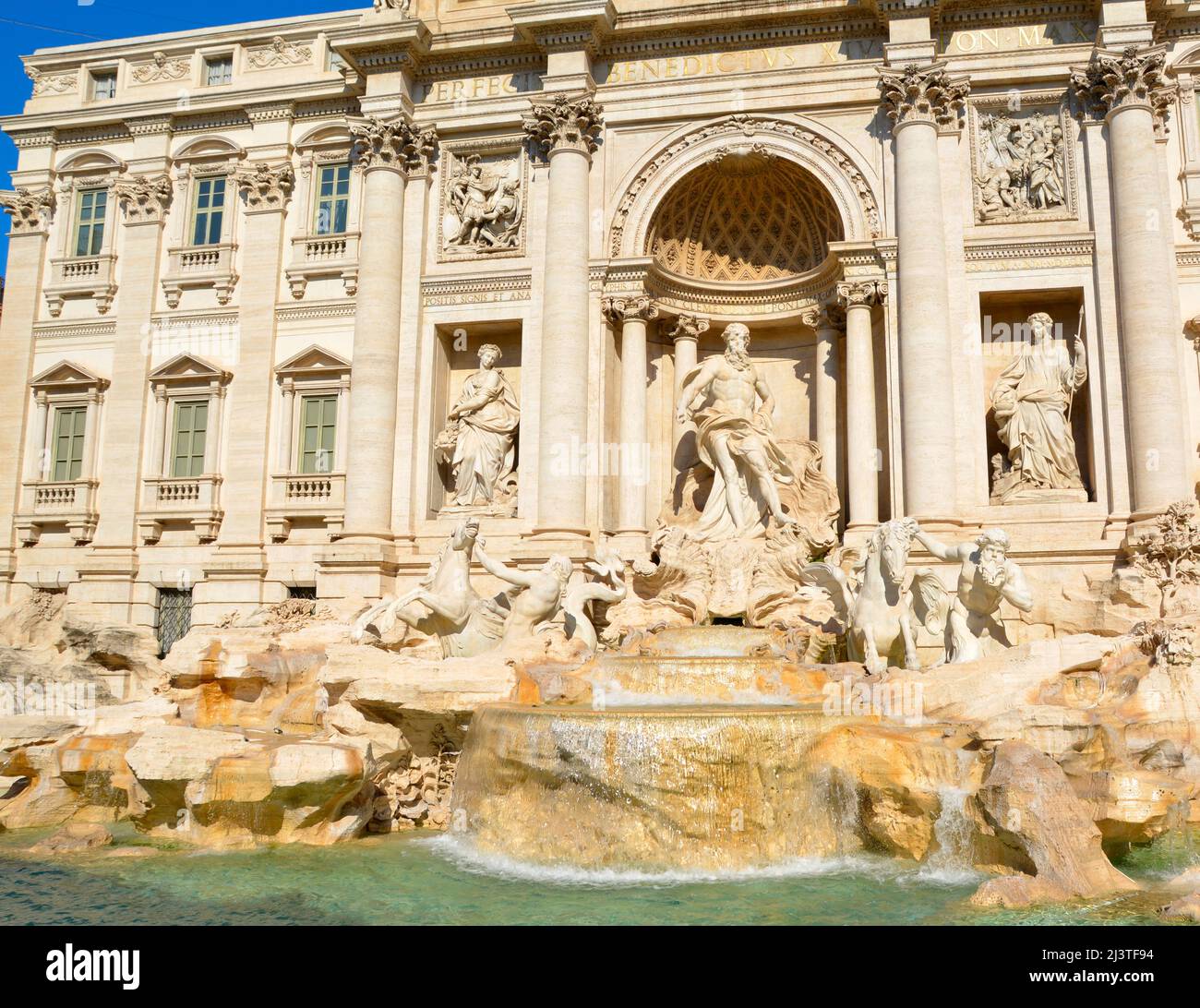 view of the Trevi fountain, Rome Stock Photo - Alamy