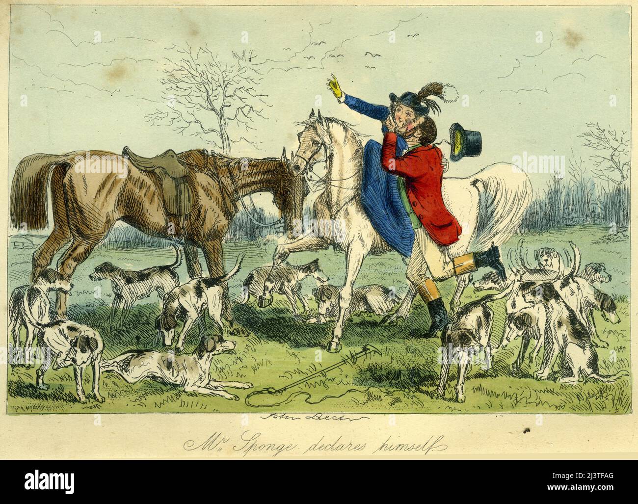 Mr Sponge declares himself, proposing to Lucy during a fox hunt ...