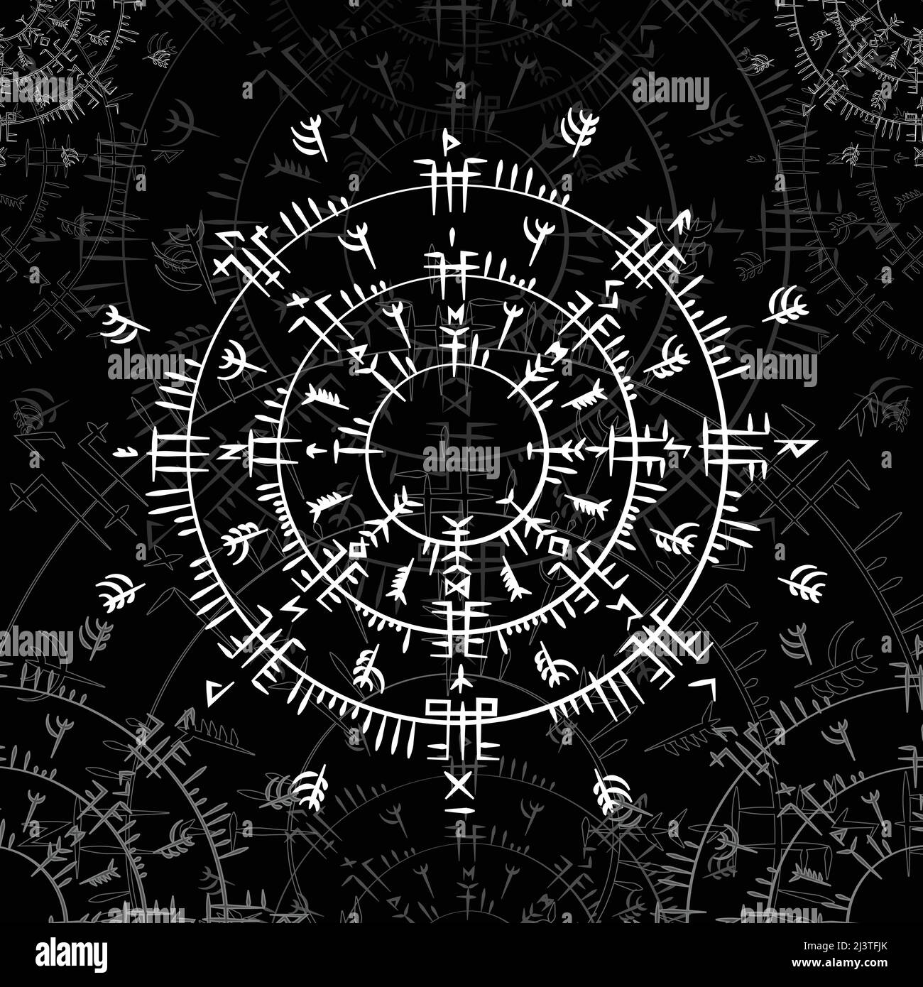 Abstract runes black background Stock Vector Image & Art - Alamy