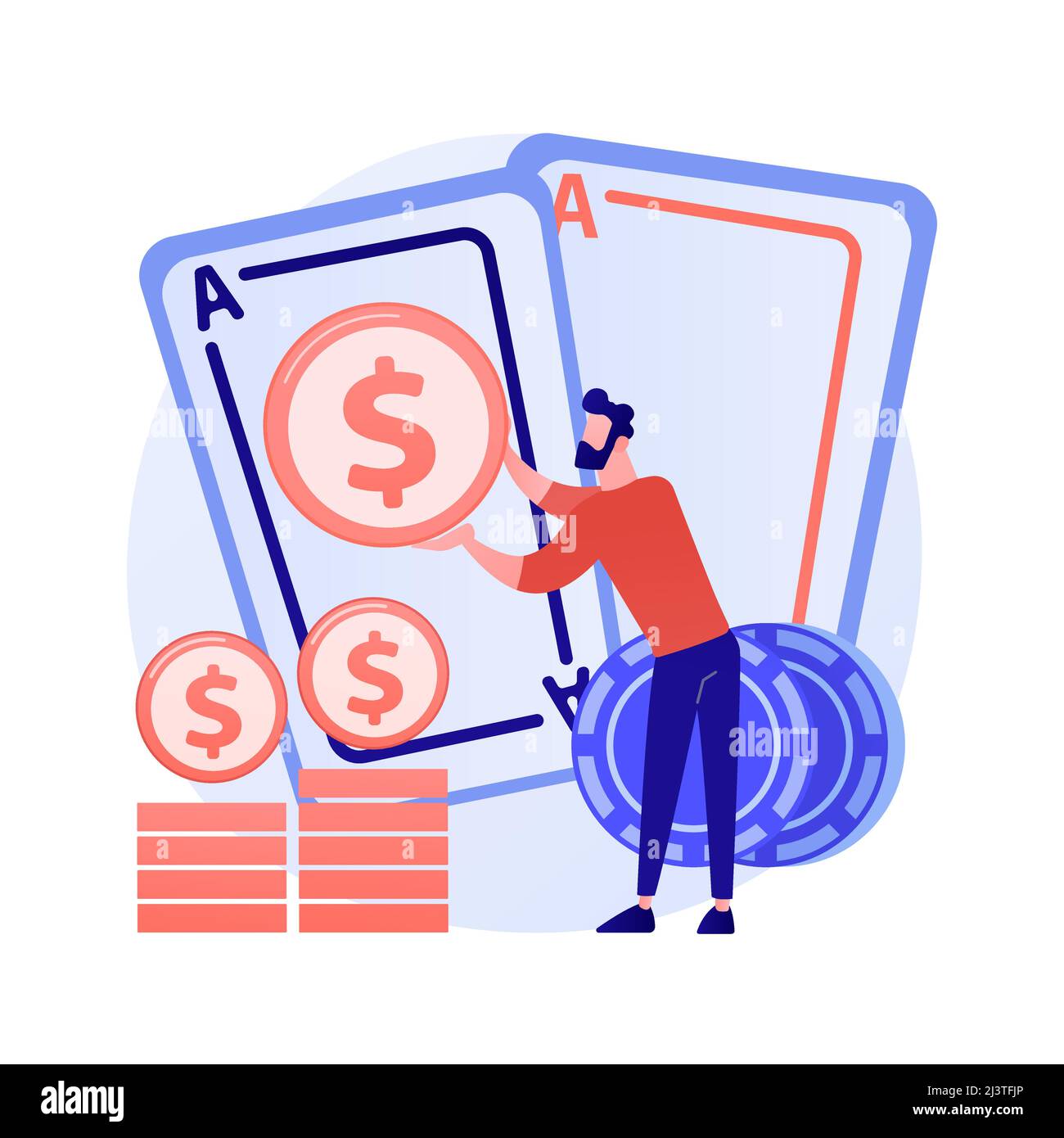 Gambler vector vectors hi-res stock photography and images - Alamy