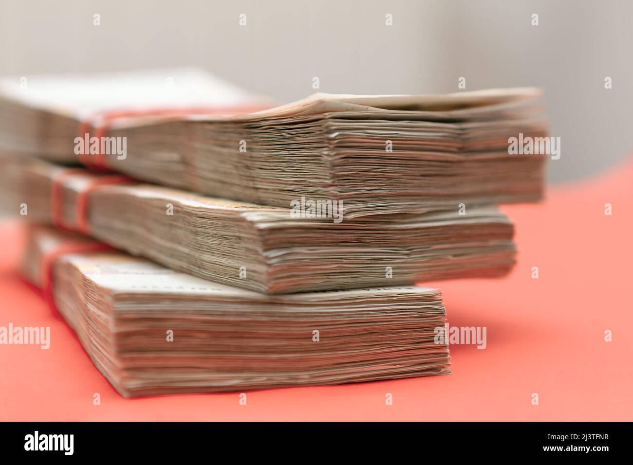 Packs of money . Pile of paper banknotes Stock Photo - Alamy
