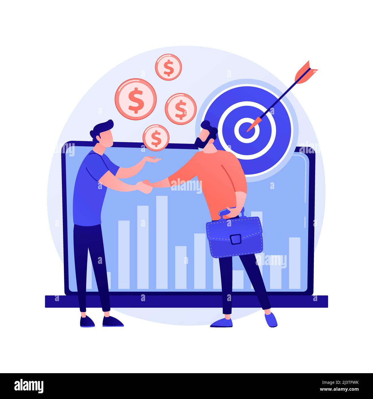 Business partnership, teamwork, cooperation. Making deal, goal ...