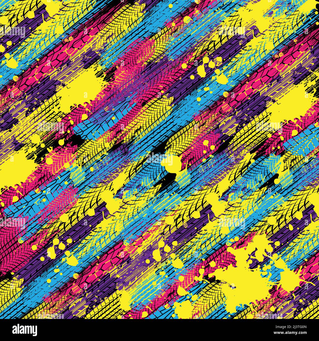 Bright color tire tracks background Stock Vector Image & Art - Alamy