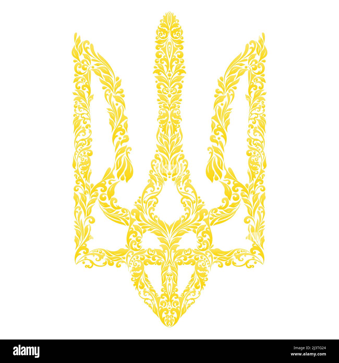 Ukrainian coat of arms Stock Vector Images - Alamy