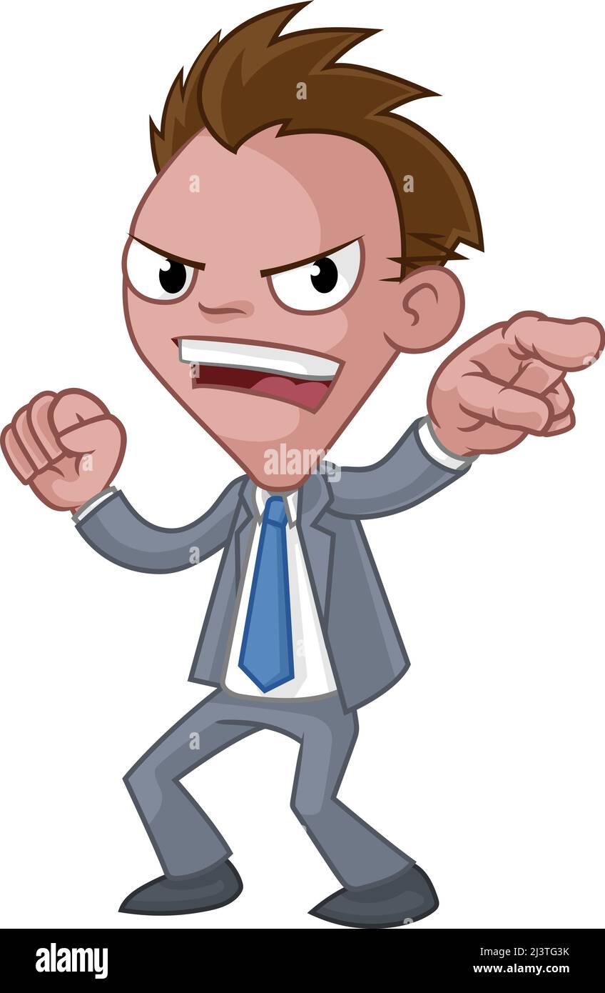 Cartoon Person Pointing To Himself