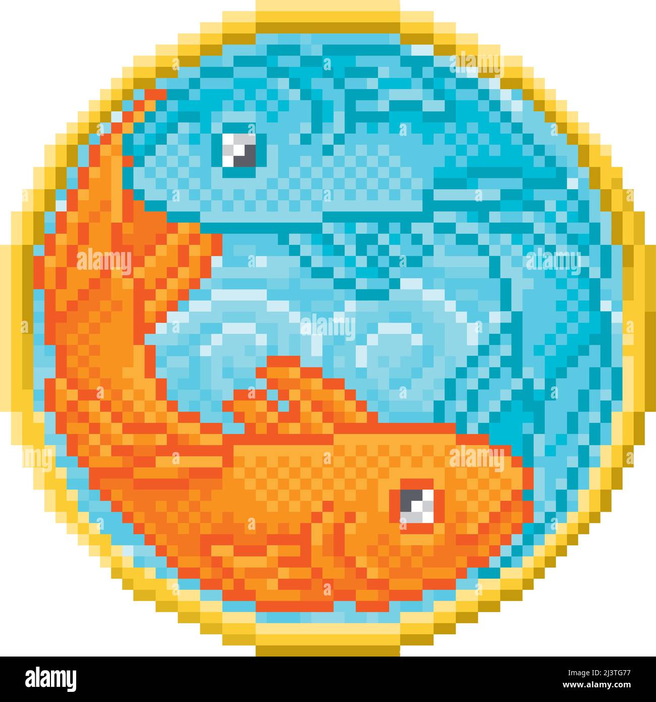 Zodiac Horoscope Astrology Pisces Pixel Art Sign Stock Vector Image & Art - Alamy