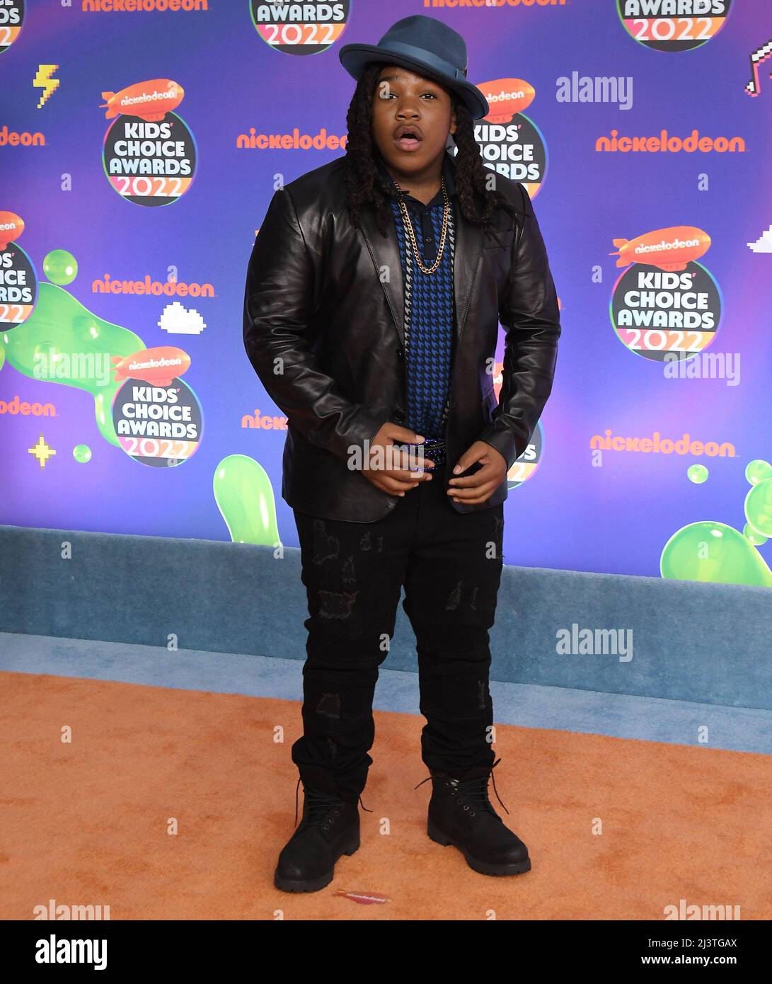 Terrence Little Gardenhigh arrives at the 2022 Nickelodeon Kid's Choice ...