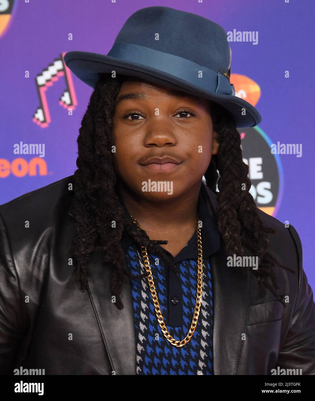 Terrence Little Gardenhigh arrives at the 2022 Nickelodeon Kid's Choice ...