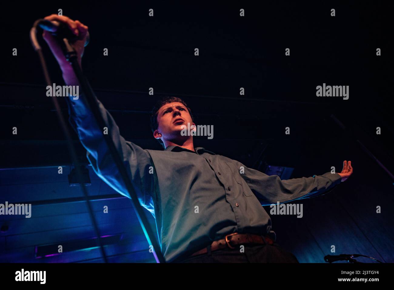 Copenhagen, Denmark. 08th, April 2022. The English post-punk band Shame ...