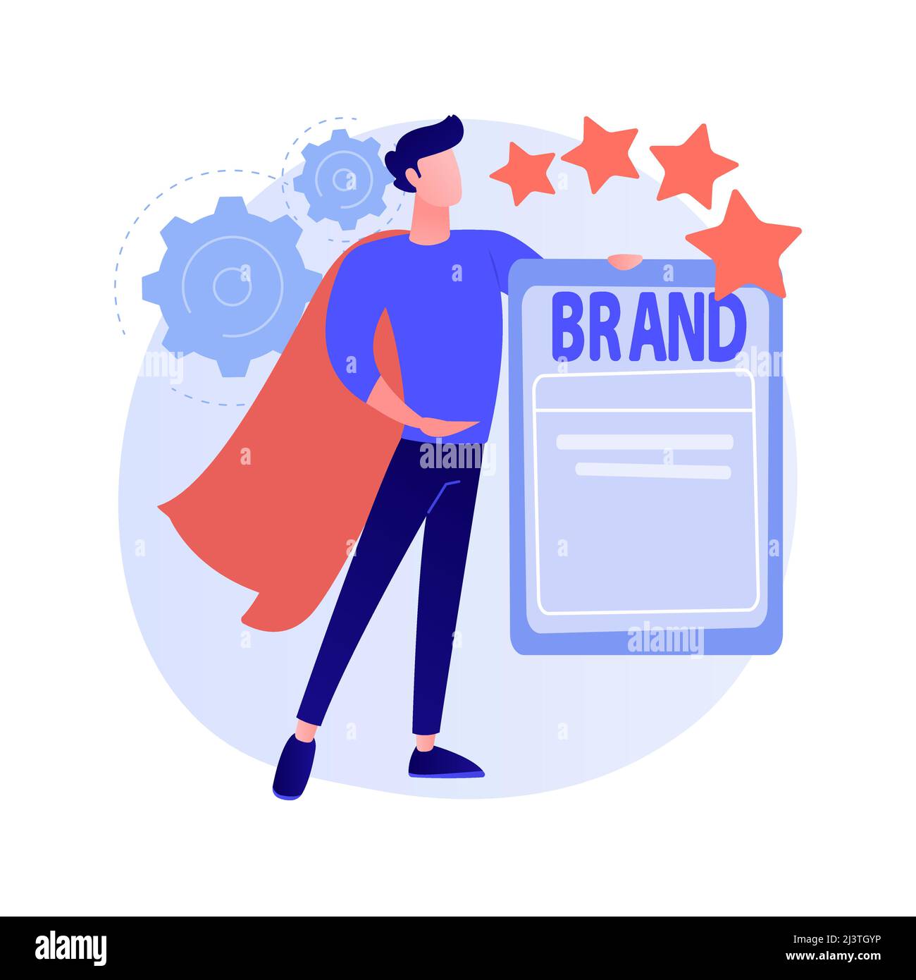 Personal branding abstract concept vector illustration. Self ...