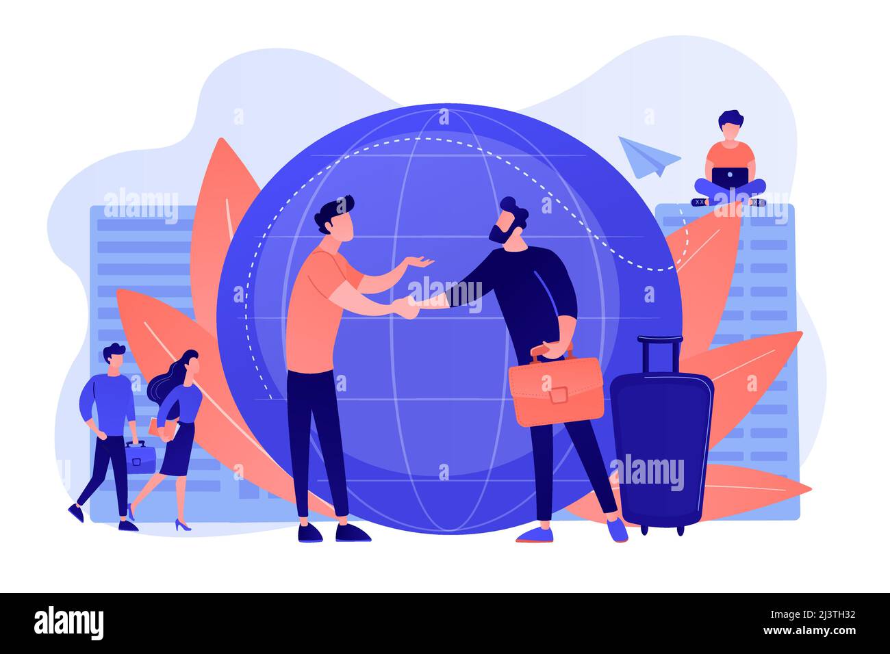 Expat workers Stock Vector Images - Alamy