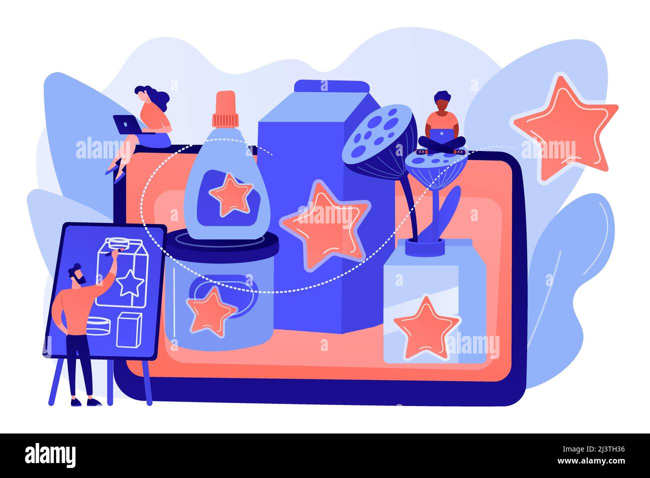 Marketing strategy, promo campaign, designer creating content ...