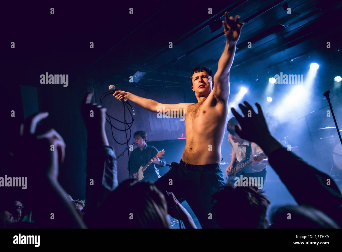 Copenhagen, Denmark. 08th, April 2022. The English post-punk band Shame ...
