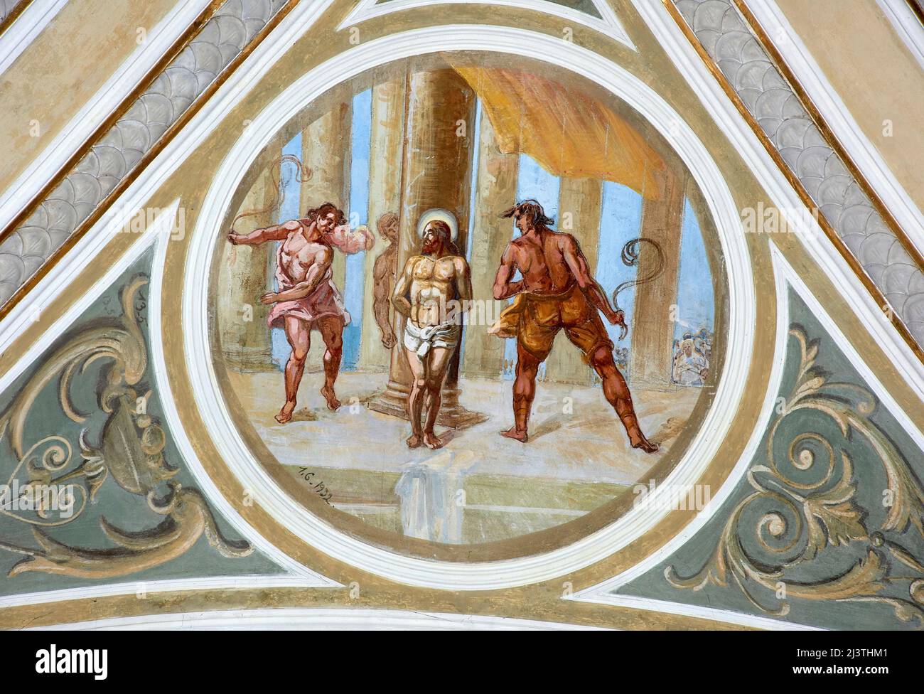 Scourging of Jesus - fresco - Giuseppe Tomè - 1932 - Viadana (Mn ...