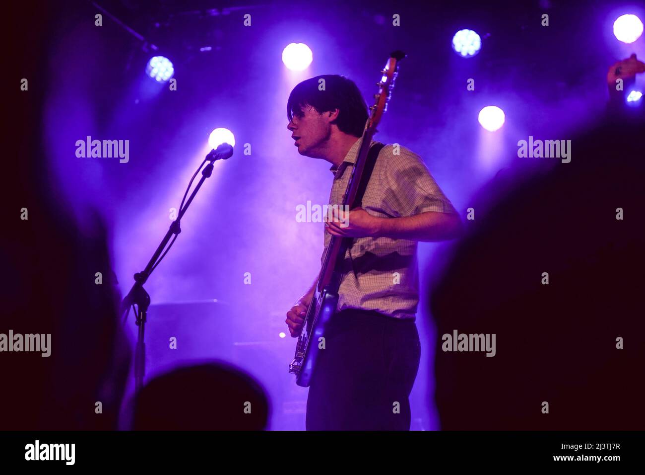 Copenhagen, Denmark. 08th, April 2022. The English post-punk band Shame ...