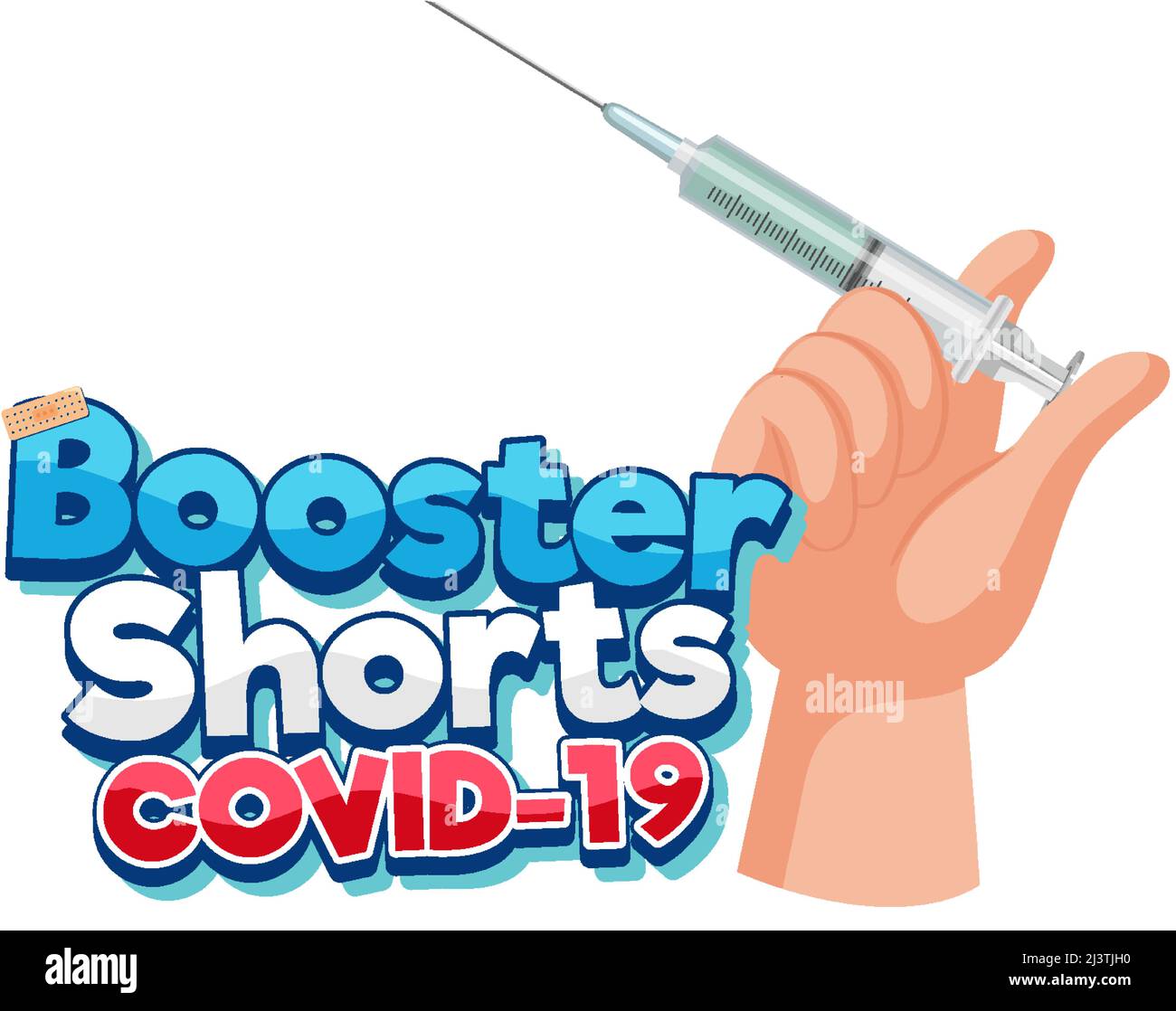 Covid booster jab Stock Vector Images - Alamy