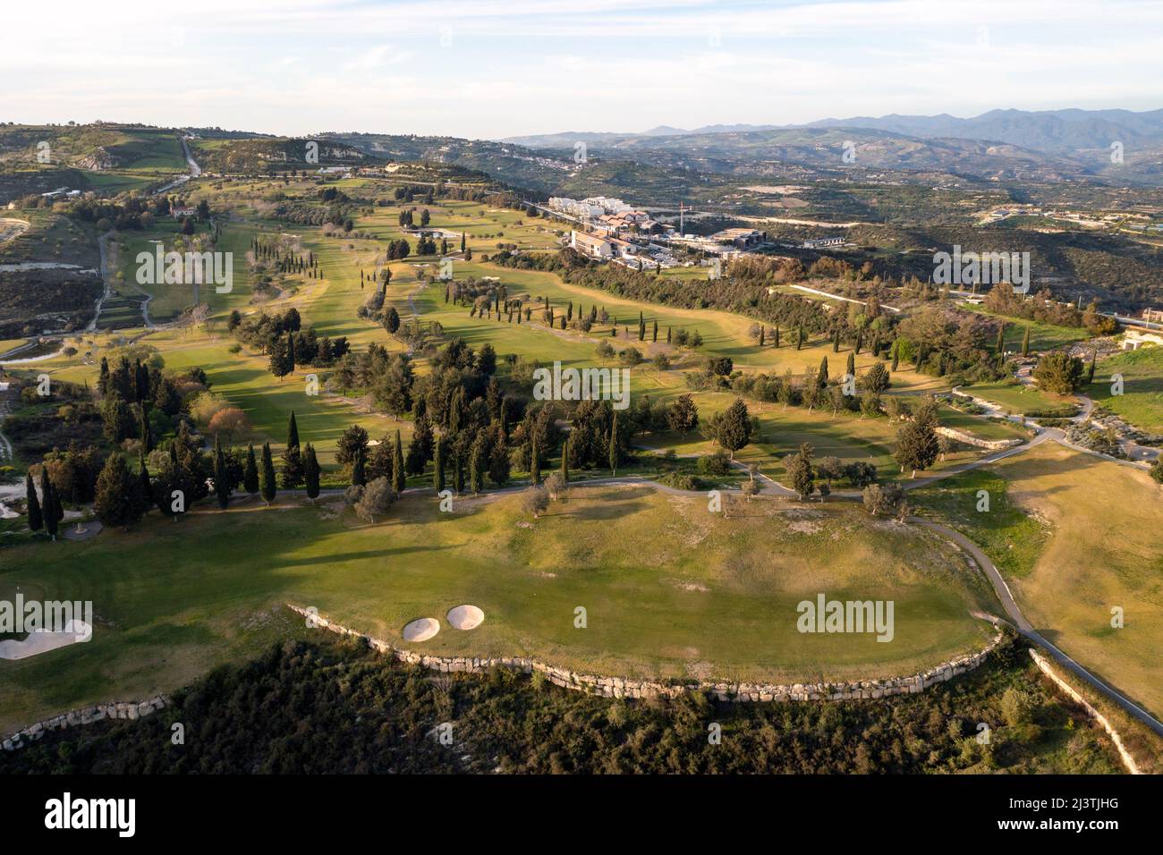 Aerial view minthis hills resort cyprus hi-res stock photography and ...
