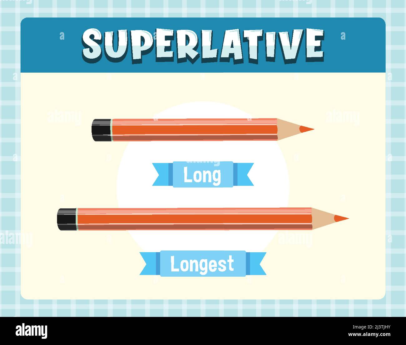 Long adjective superlative Stock Vector Images - Alamy